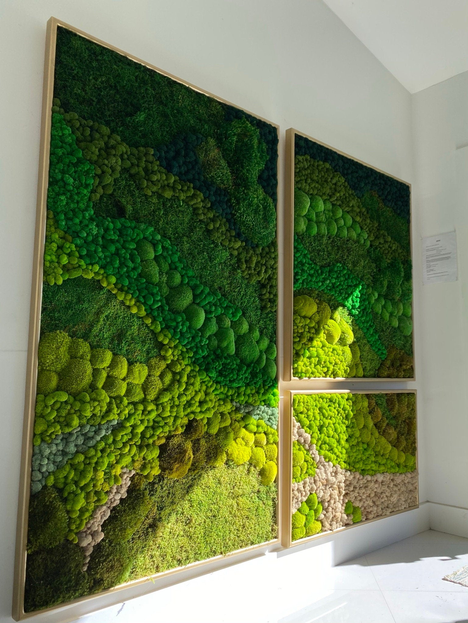 Custom Moss Wall - Custom Living Wall - Preserved Moss - Custom Moss A
